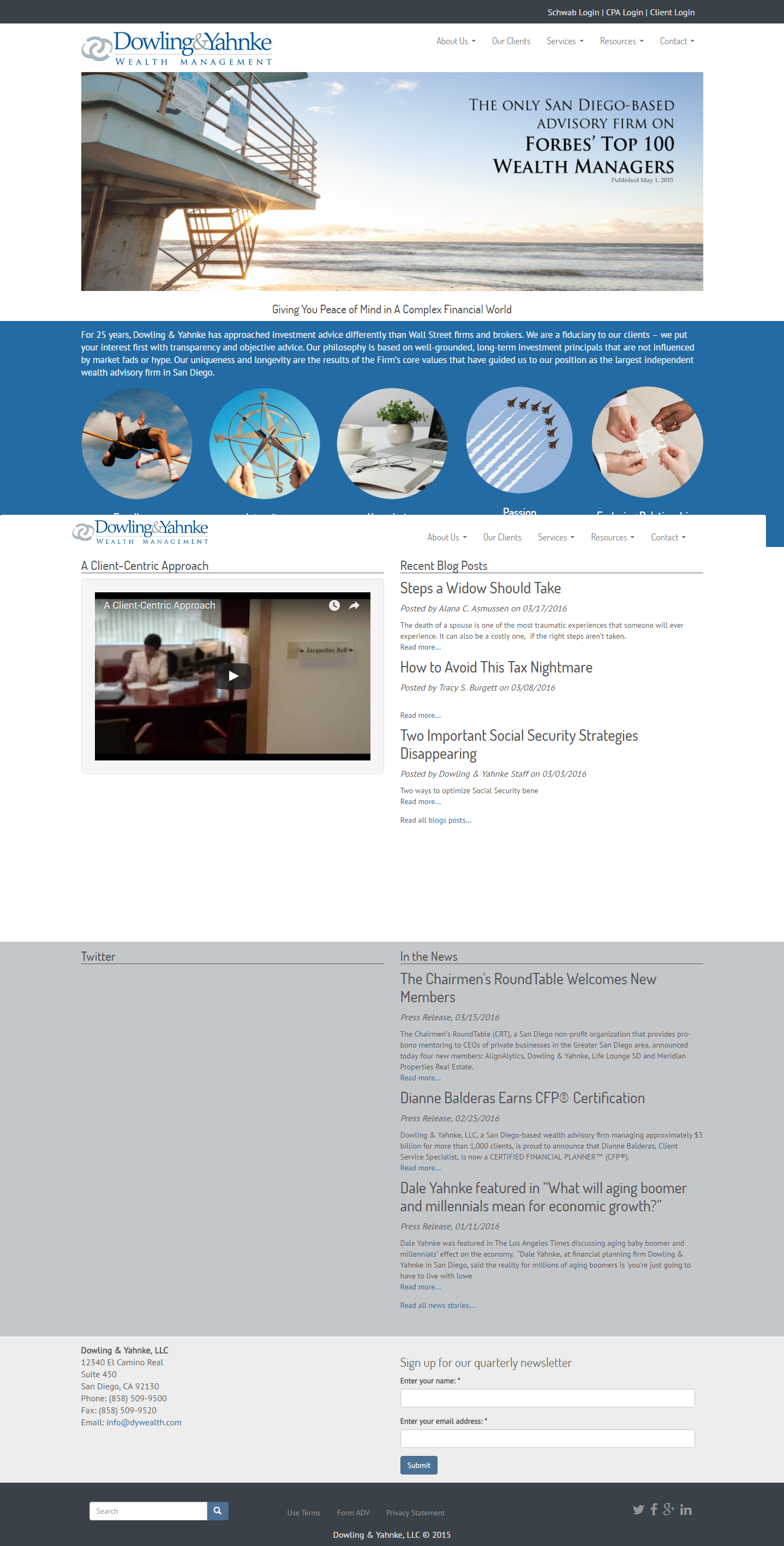 Dowling Yahnke Wealth Management | CTD Web Designs